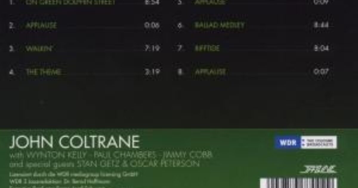 Coltrane, John - Duesseldorf 1960 | Sounds Recordstore Venlo